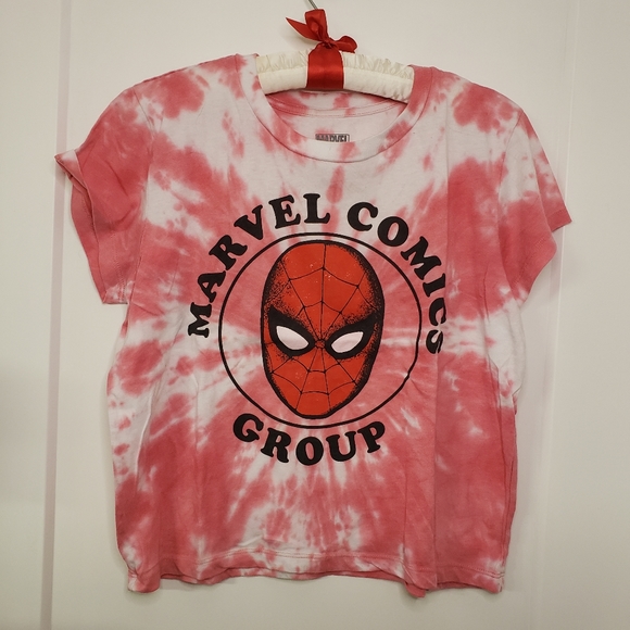 Marvel | Tops | Marvel Comics Spiderman Crop Top | Poshmark